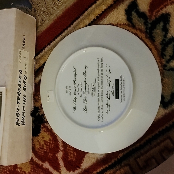 The Bradford Exchange | Accents | Ruby Throated Hummingbird Plate ...